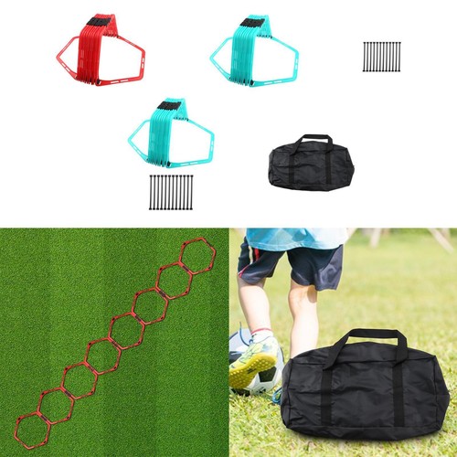 Soccer Agility Ladder Exercise Ladders Multifunction Jumping Hurdles ...