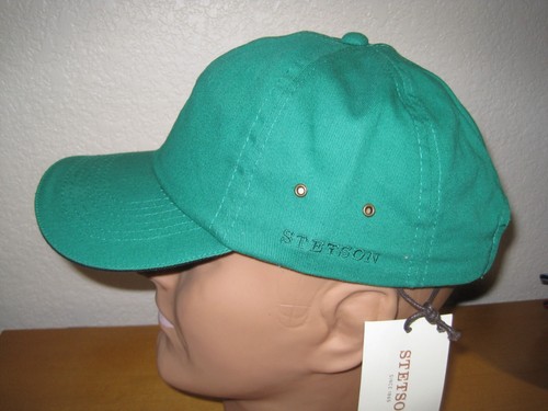 STETSON cotton BASEBALL CAP HAT green | eBay