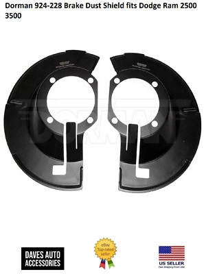 Front Brake Backing Plate Set #924-228 Fits Dodge Ram 2500/3500 -High ...