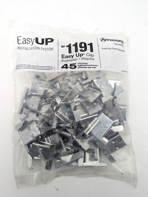 45-Pack Armstrong 1191 Ceiling Easy Up Ceiling Grid Surface Mount Clips ...