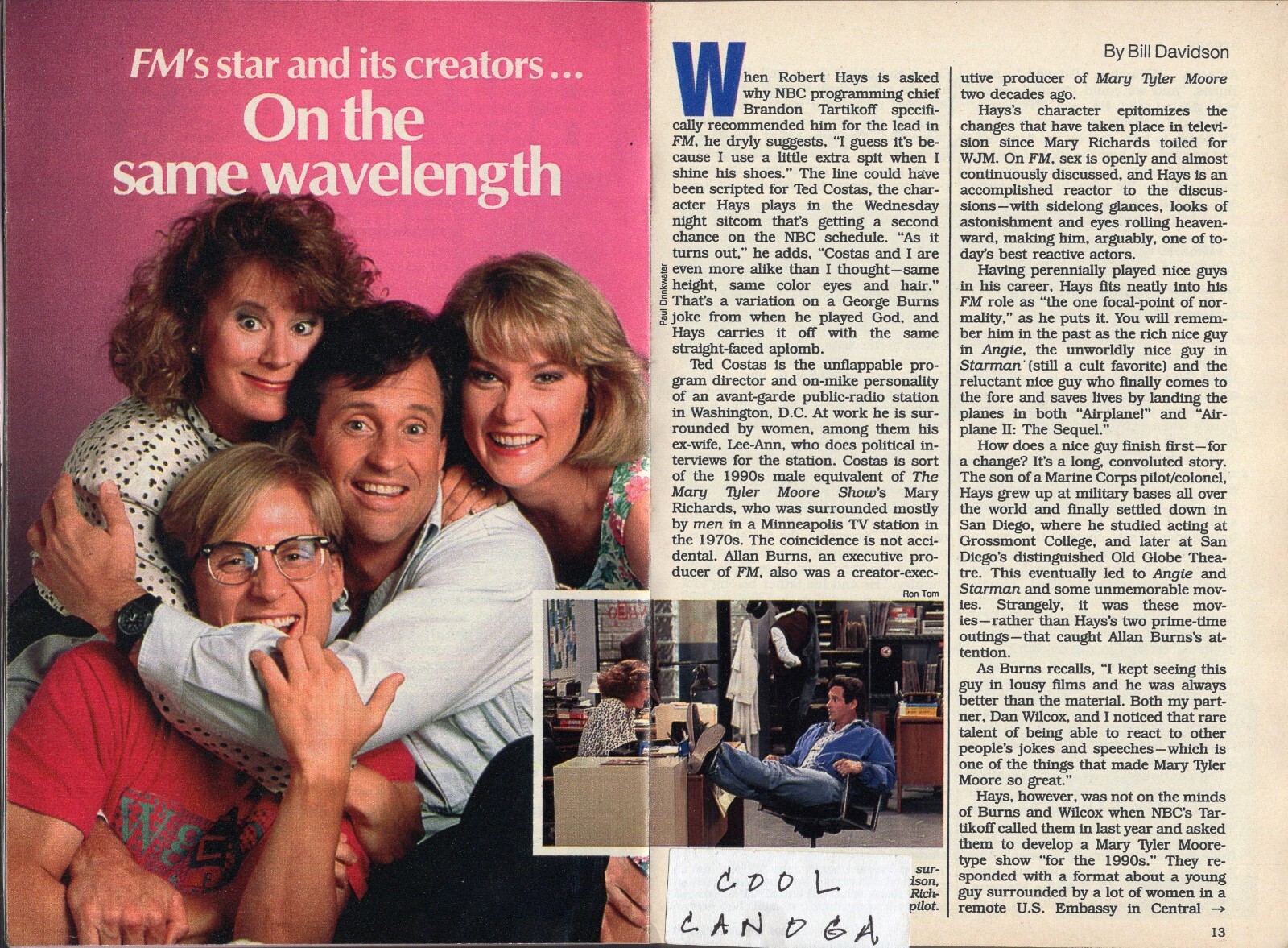 TV ARTICLE FM SERIES PATRICIA RICHARDSON LEO GETER ROBERT HAYS DELANE ...