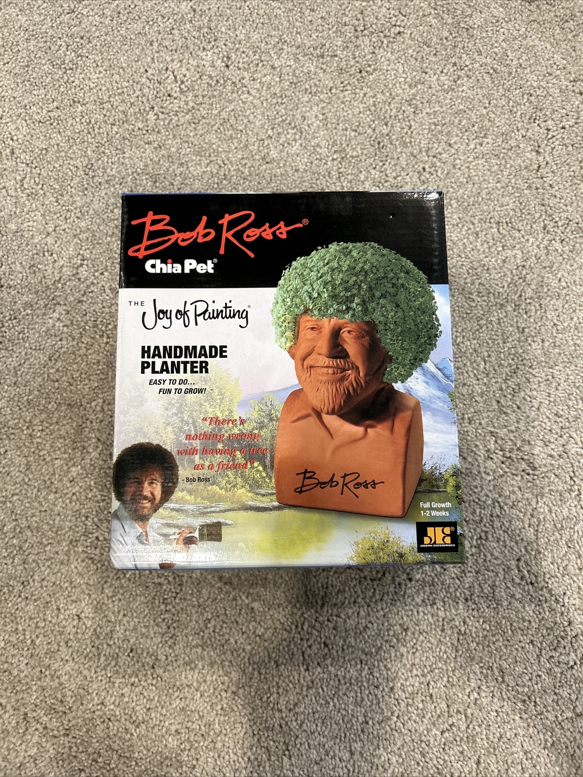 NEW Chia Pet Bob Ross Joy Of Painting Decorative Pottery Terracotta ...