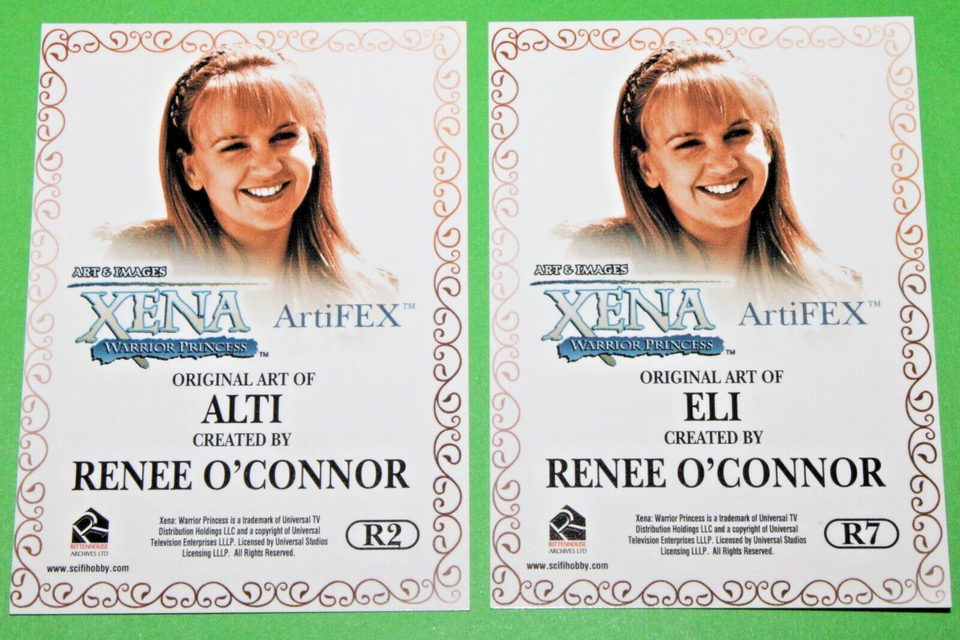 2004 Xena Art & Images ArtiFEX INSERT 10 CARD LOT Rebekah Lynn Renee O'Connor | eBay