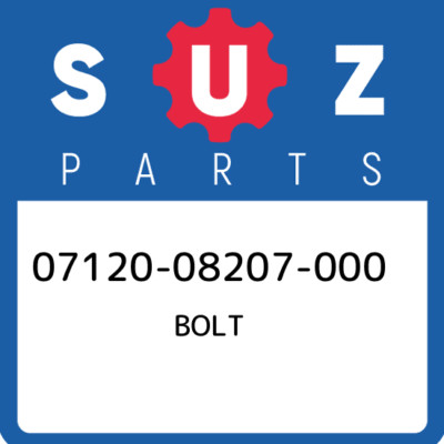 07120-08207-000 Suzuki Bolt 0712008207000, New Genuine OEM Part | eBay