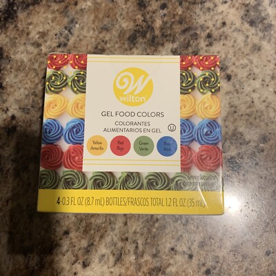 Wilton Gel Food Primary Colors Set, 4 Sets | eBay