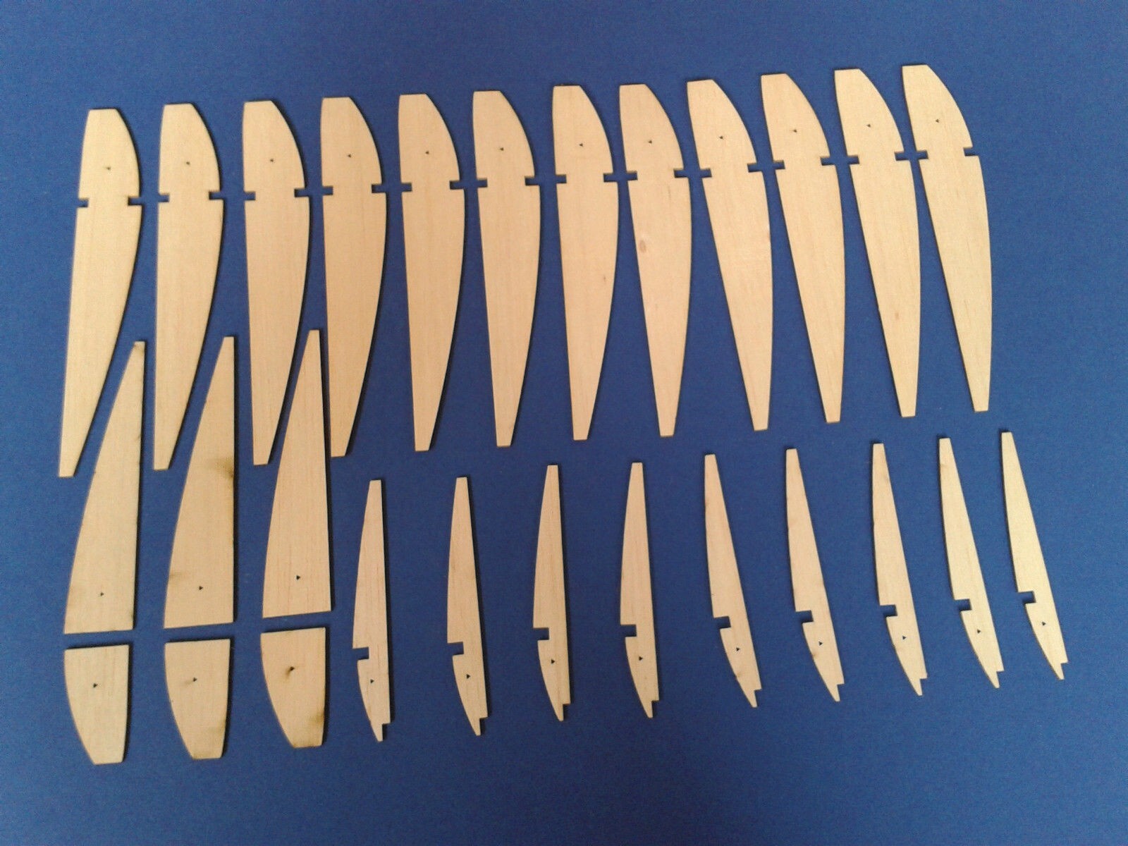 Impala by Veron ~ 52" RC Slope Soarer Glider ~ Laser-cut Balsa Wing RIB ...