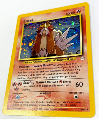 Pokemon Card - Entei Neo Revelation 6/64 Holo Rare - Pokemon TCG | eBay