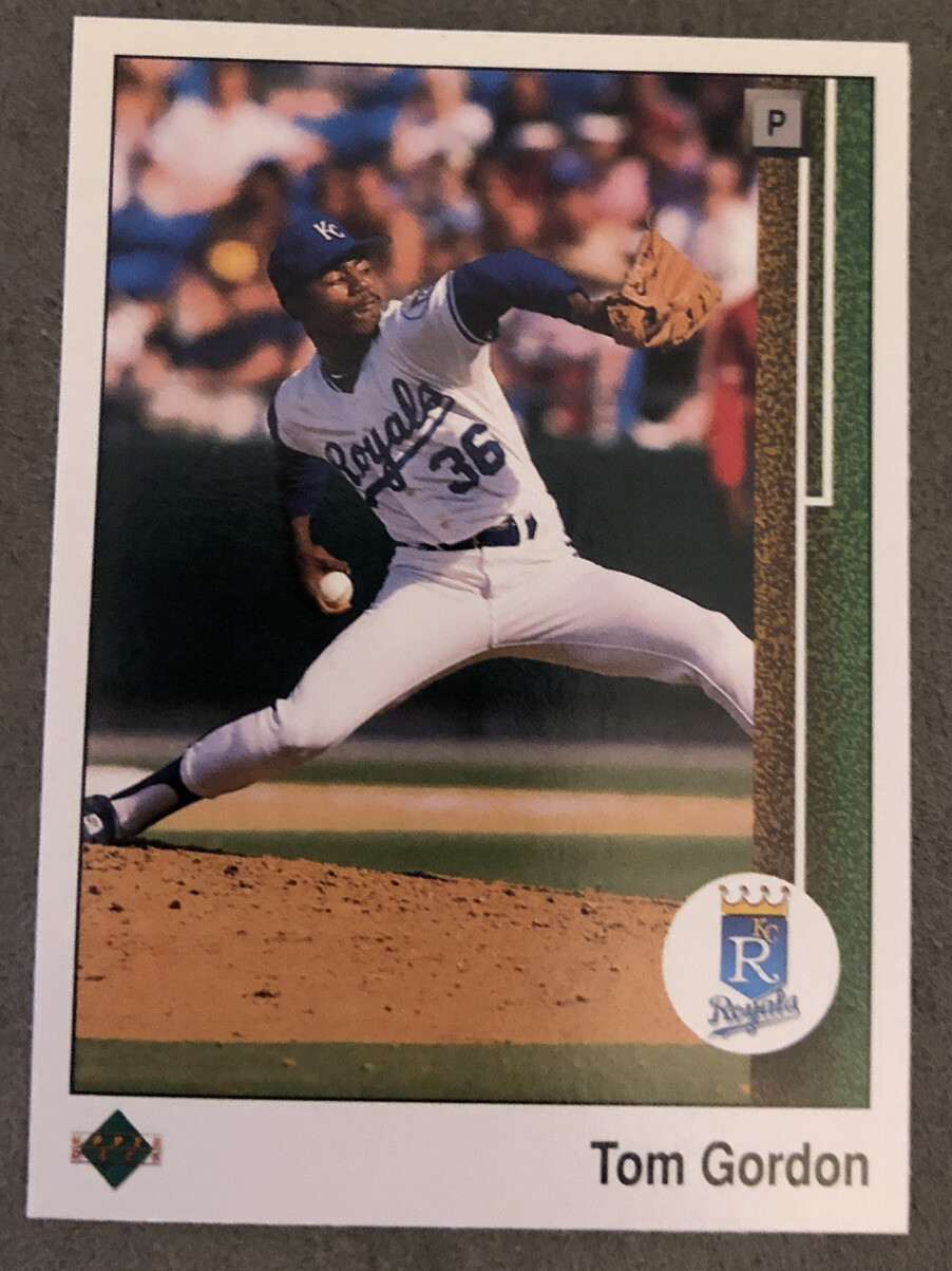 1989 Upper Deck Tom Gordon Baseball Card #736 Royals Rookie RC High ...