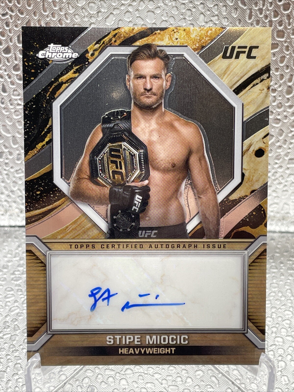 2024 Topps Chrome UFC Marks Of Champions Autograph #MOC-SMI Stipe ...