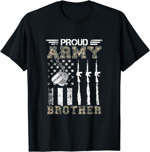 Proud Army Brother US Army Brother Gifts Army Graduation T-Shirt | eBay