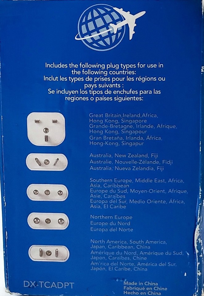 Dynex DX-TCADPT International Adapter Plug Set 5-Pack Mode |wa2 | eBay