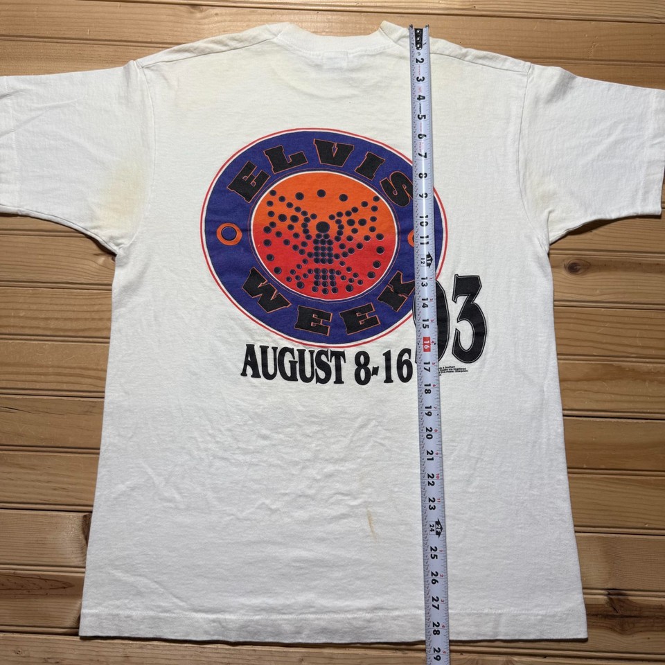 Vintage 1993 Elvis Presley Week Graceland Memorial Graphic Shirt USA ...