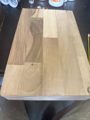 Solid Walnut Kitchen Worktop Off Cut 60mm thick 324mm X 200mm J13-7 ...