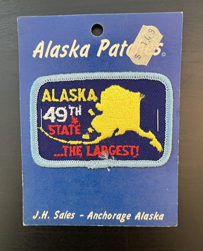 Vintage Alaska '49th State ...the Largest!' Patch - Early 1980's | eBay