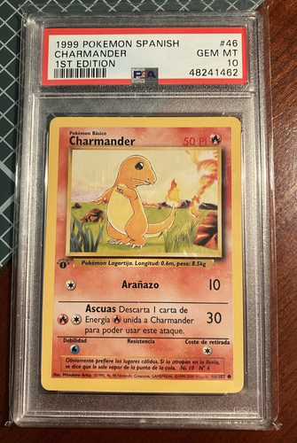1999 Pokemon Spanish 1st Edition Base Set CHARMANDER #46/102 PSA 10 | eBay