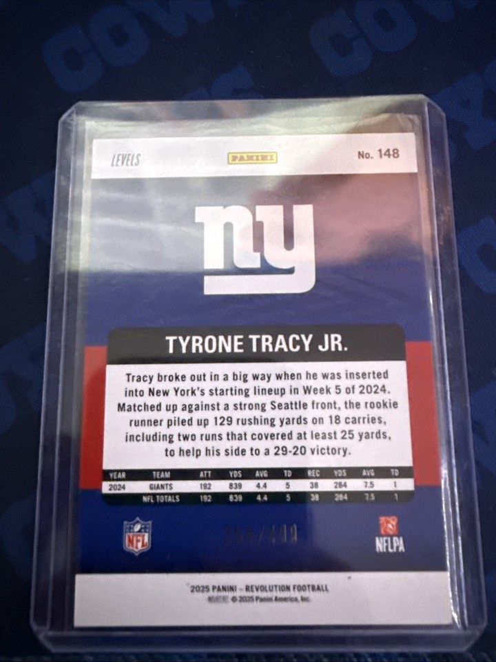 2025 Panini Revolution - Tyrone Tracy Jr. #148 Teal Levels /499 | eBay
