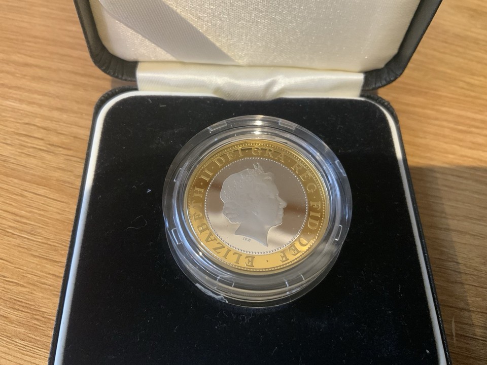 1999 Rugby World Cup Silver Proof Hologram £2 Piedfort Coin Cased + COA ...