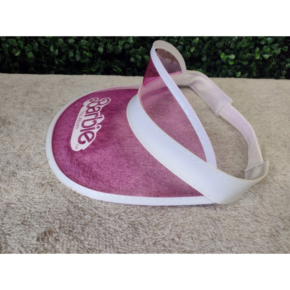 Official Barbie The Album Visor Pink White Girls Kids Adjustable Promo ...