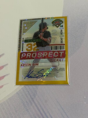 2024 Panini Prospect Edition - #147 Kevin Sim GOLD Autograph /10 | eBay
