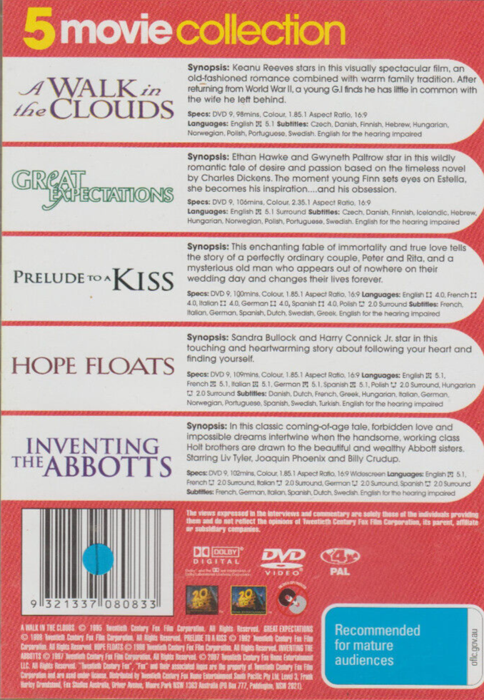 5 Movie Collection DVD - VERY GOOD - Free Post - Region 4 | eBay Australia