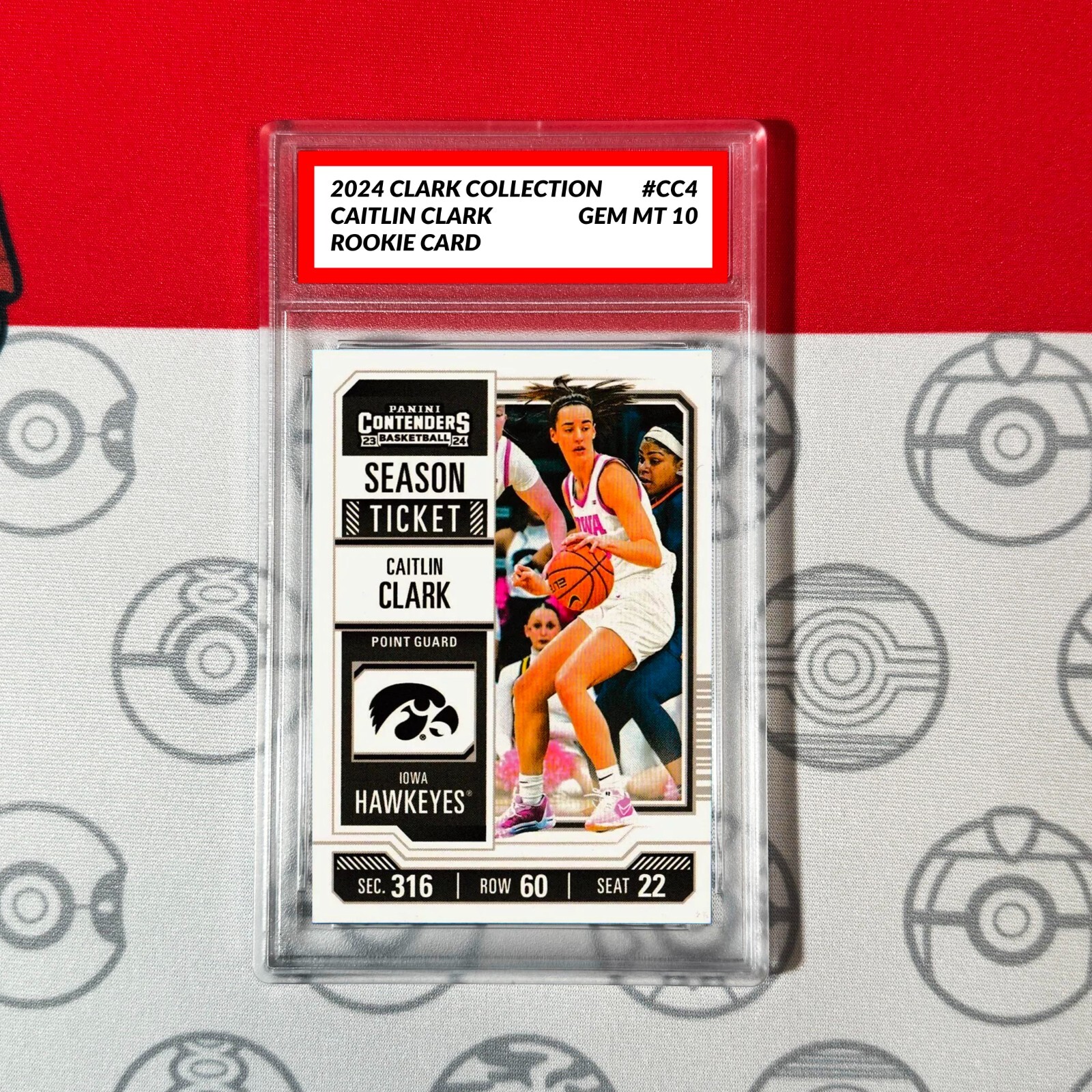 Graded 10 Caitlin Clark #CC4 2024 Panini Collection WNBA 1st Donruss ...