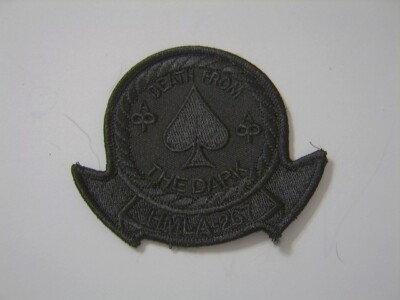 USMC PATCH - HMLA-267 "DEATH FROM THE DARK" COLOR BLACK NEW | eBay