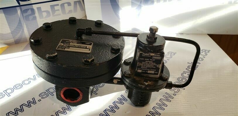 FISHER 92C-5 SELF POWERED CONTROL VALVE 92C W/ TYPE 6392 REGULATOR ...