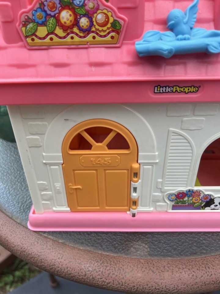 Fisher Price Little People Surprise & Sounds Home Pink Doll House ...