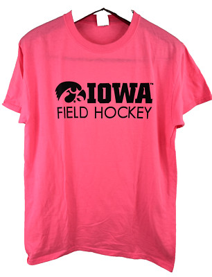 University of Iowa HAWKEYES Field Hockey Pink BCA T-Shirt Women's ...