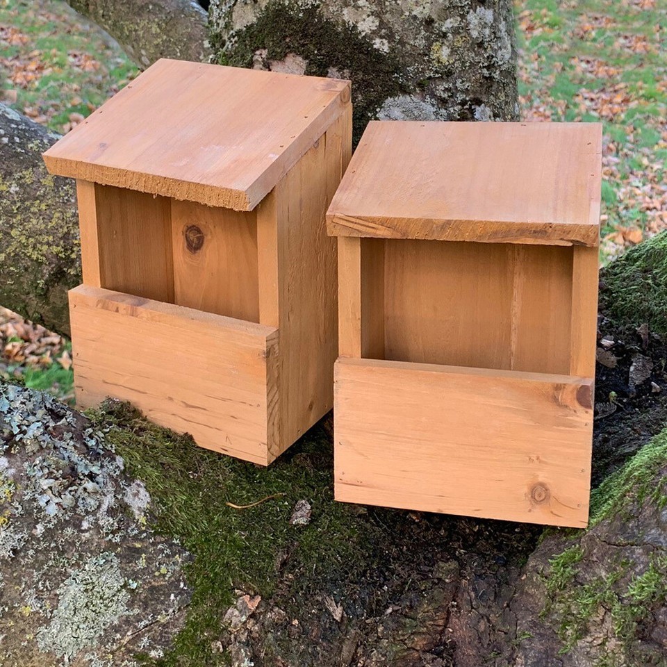 Bird Nest Box Wood Wooden Nesting Boxes Wild Birdhouse Straw Robin ...