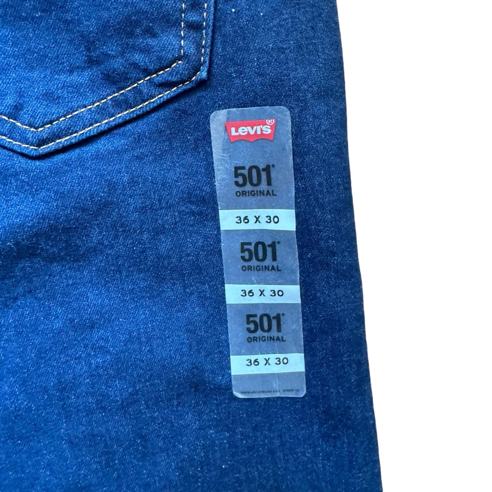 NEW LEVI'S Levis 501 MEN'S ORIGINAL FIT STRAIGHT LEG JEANS BUTTON FLY ...