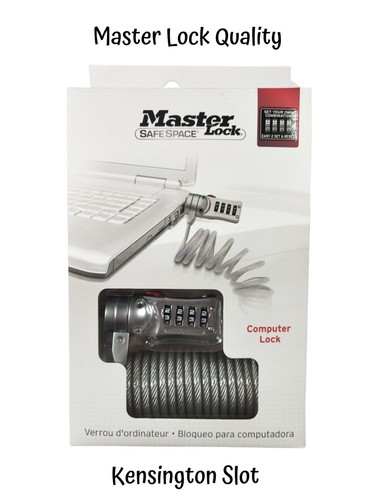 Master Lock Safe Space Laptop Notebook PC Cable Security Anti Theft ...
