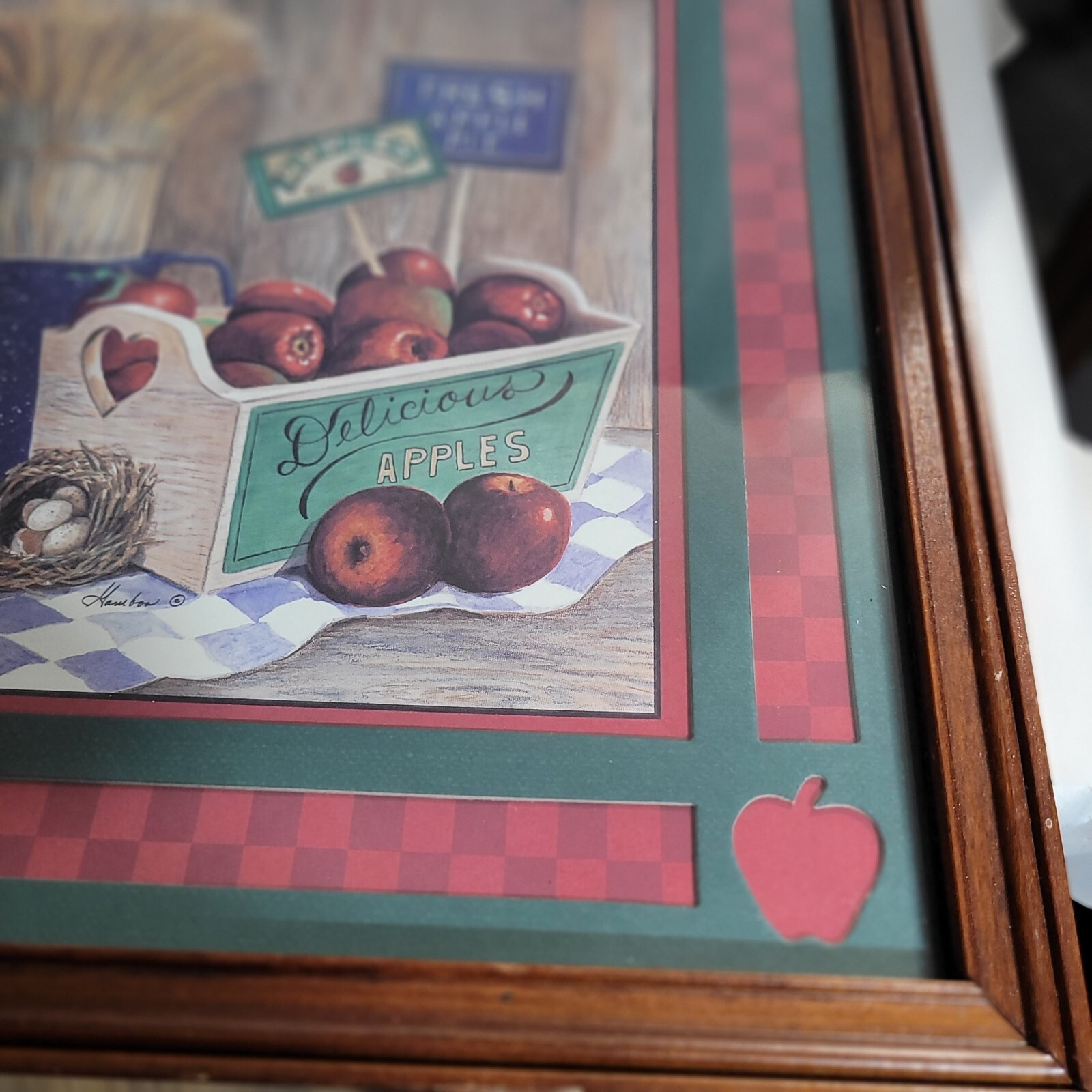 Country Apples Picture by Gamboa - Vintage Home Interiors | eBay