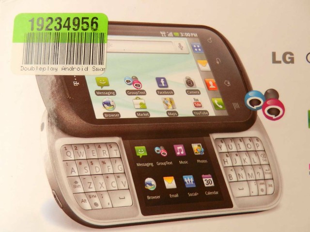 LG DoublePlay C729 - 2GB - Black (T-Mobile) Smartphone for sale online ...