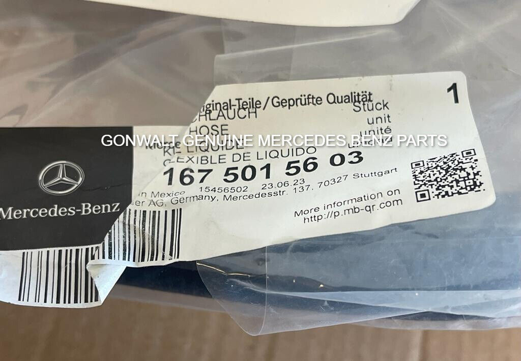 OEM 1675015603 Mercedes Benz Genuine GLE 450 GLS 450 2020-2023 Hose ...