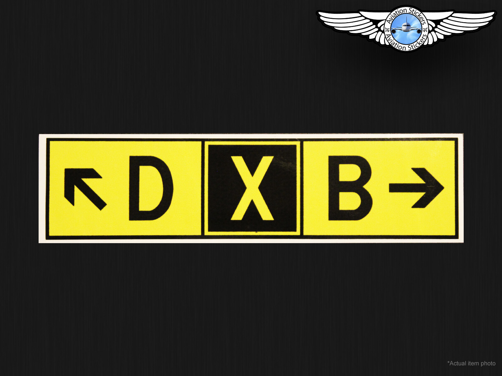 2x DXB DUBAI AIRPORT TAXIWAY SIGN DECAL STICKER | eBay