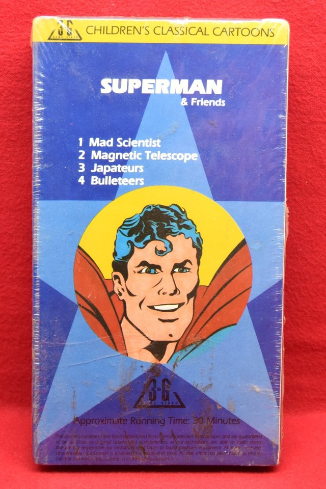 New Sealed VHS Tape Superman and Friends 3G Home Video Classical ...