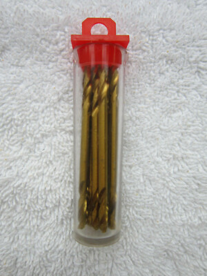 PTC - 1/8" Inch Double End High Speed Steel Stubby Drill Bit set (12 ...