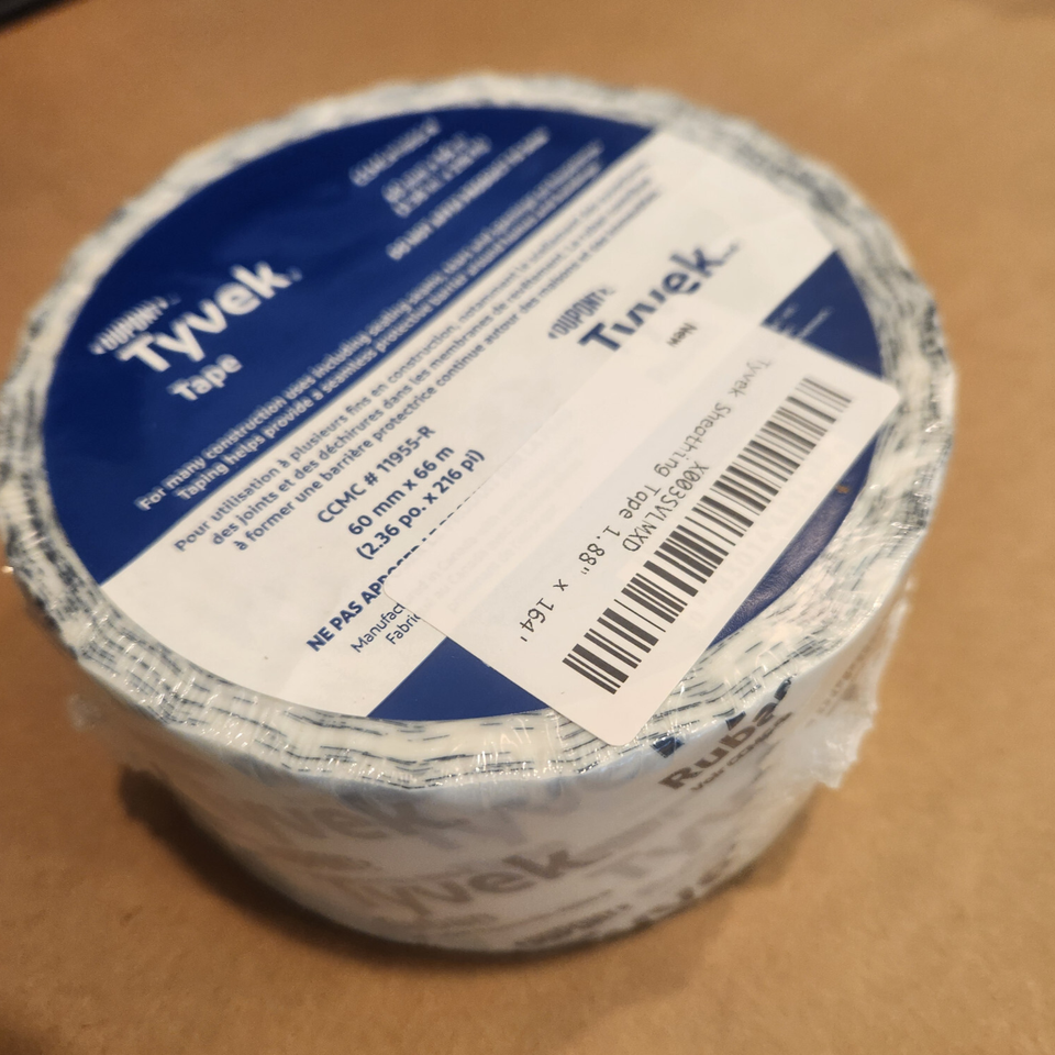 Tyvek Sheathing Tape One Roll 1.88" x 164' New | eBay