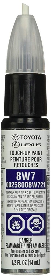 Genuine Toyota Touch-Up Paint 8W7 Blue Crush Metallic .5 oz 00258-008W7 ...