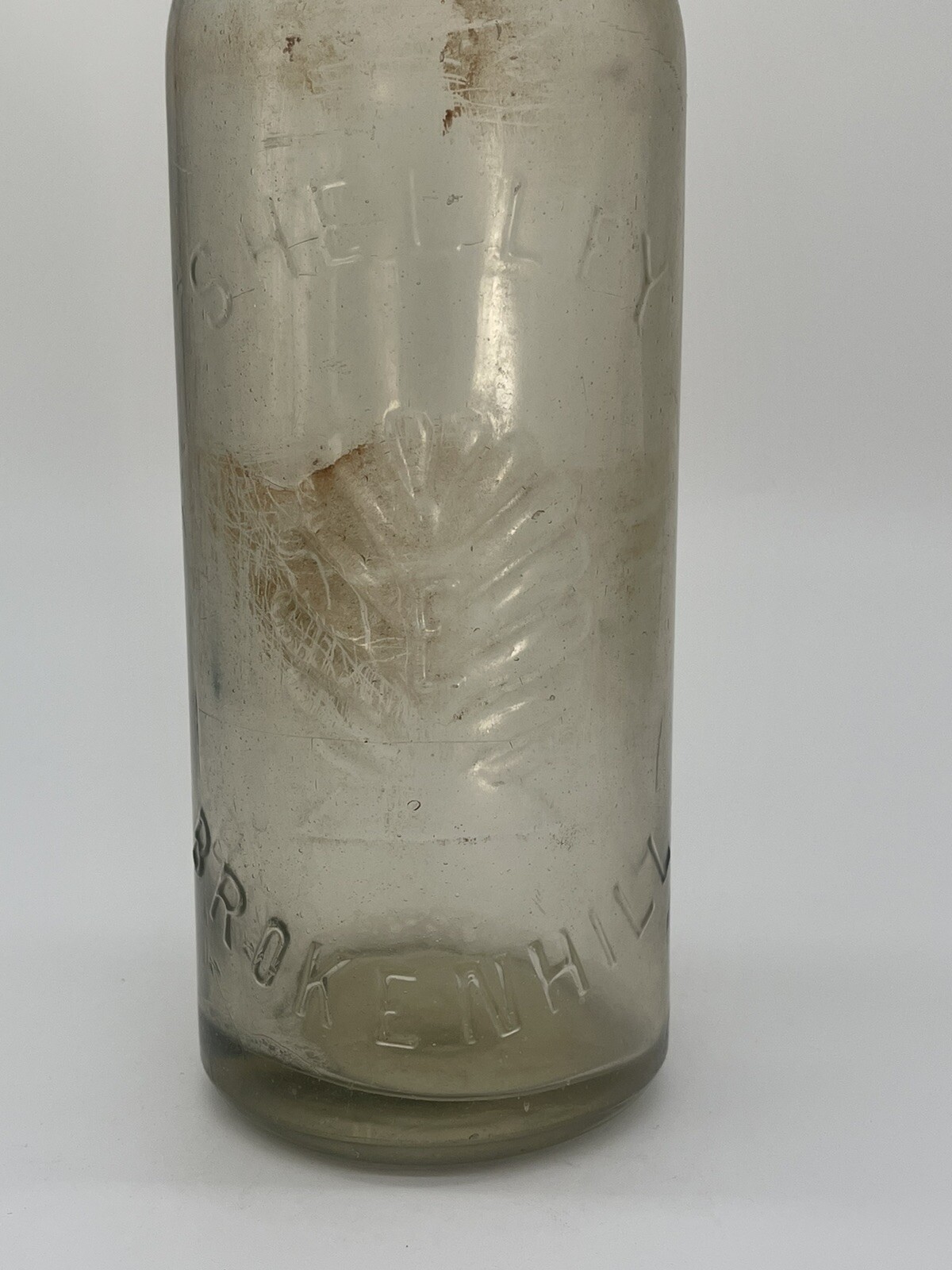 Scarce 26oz Riley Shelley Broken Hill Pictorial Internal Thread Bottle ...