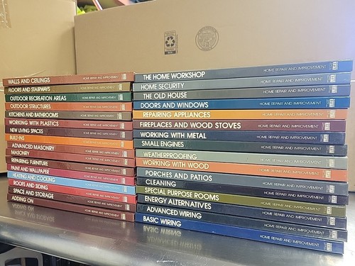 Time Life Home Repair and Improvements - Set Of 32 Hard Cover Books | eBay
