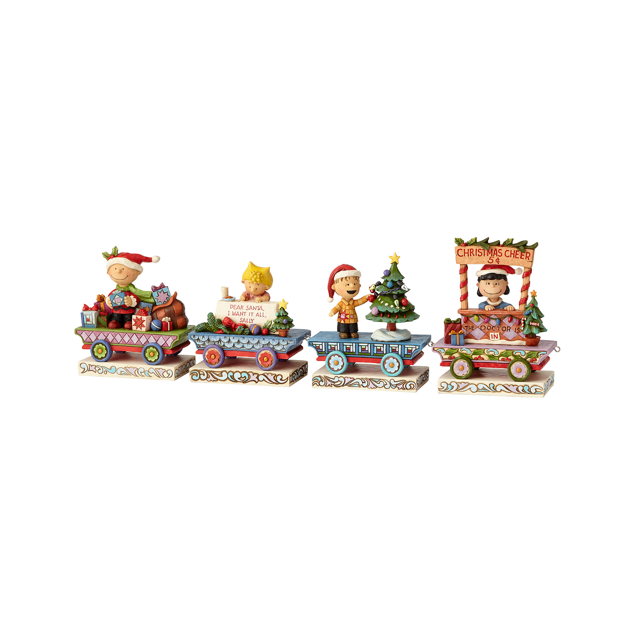 Jim Shore Peanuts Dr. Lucy Christmas Cheer Train Car No. 3 Figurine ...