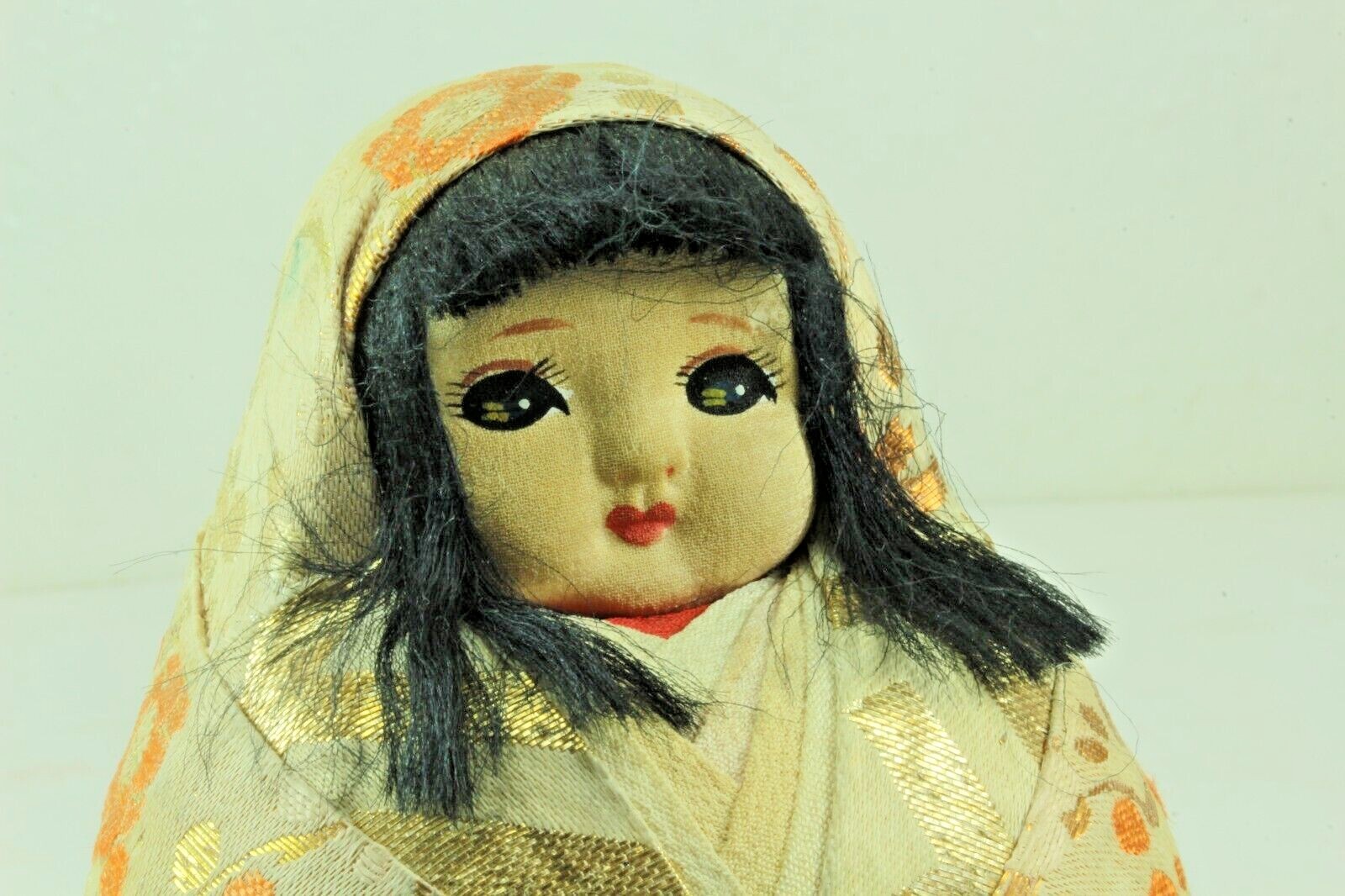 Vintage Japanese Okiagari Koboshi Style Daruma Doll Kimono Roly-Poly ...