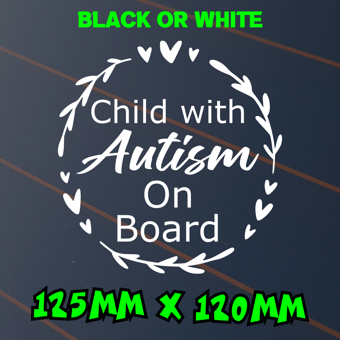 Child With Autism On Board Sticker Car Decal ASD Awareness Safety ...