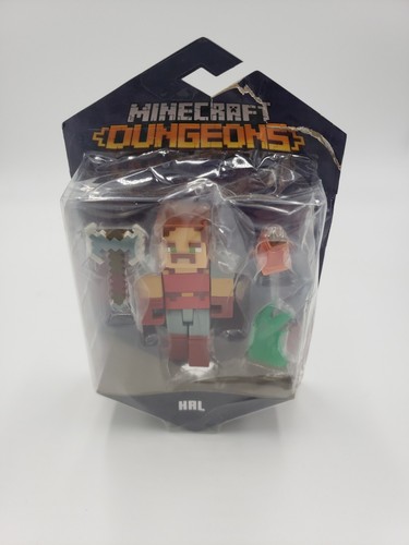 NEW Minecraft Dungeons HAL 3.25 inch Action Figure Set with Acc. Box ...