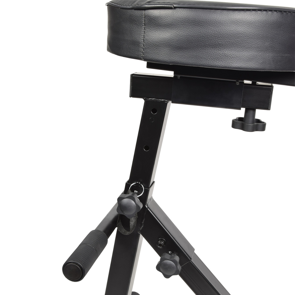 Chord Musician Seat Foldable High Chair Padded Backrest Studio Engineer ...