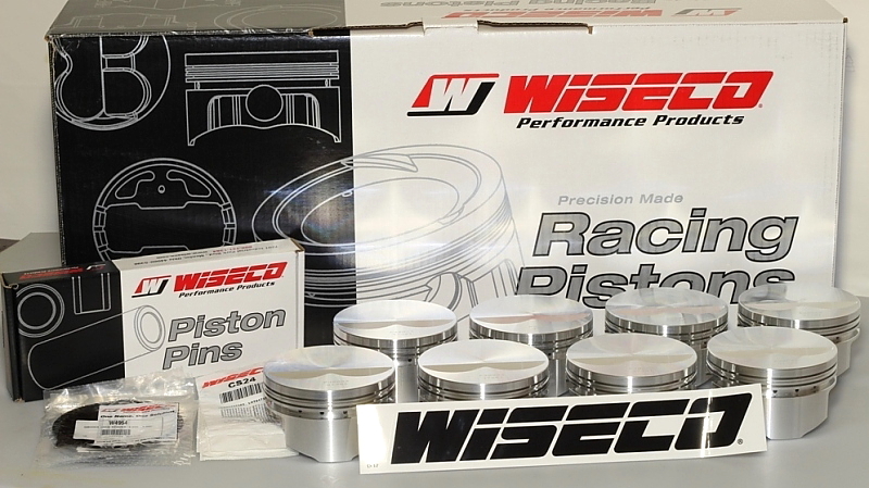 SBC CHEVY 421 WISECO FORGED PISTONS 4.155 BORE FLAT TOP KP510A3 | eBay