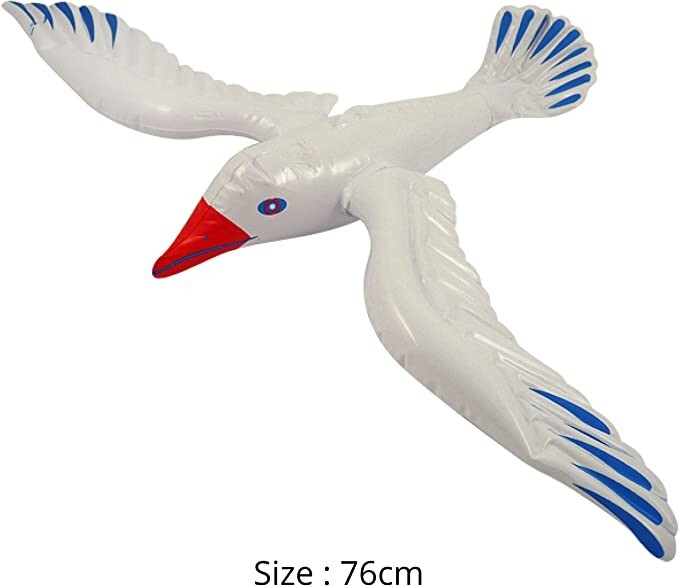 76cm INFLATABLE SEAGULL Blow Up Toys Kids Party Fancy Dress Accessory ...
