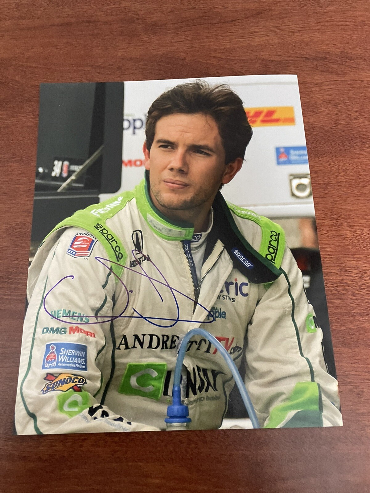 Authentic Autographed Lot Of 5 Indy 500 8x10 Photos-Munoz, Briscoe ...